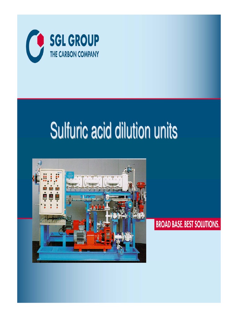 H2SO4 Dilution System | PDF | Sulfuric Acid | Heat Exchanger