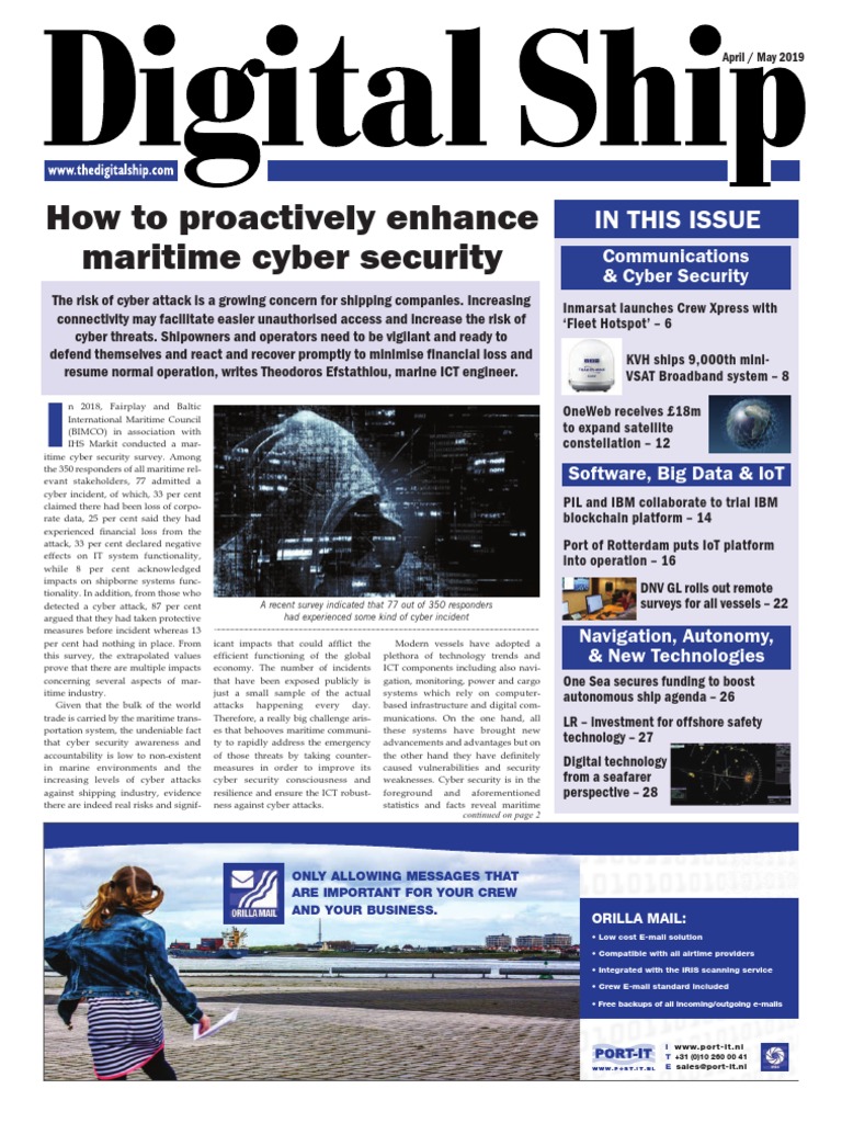 136 Digital Ship 2019-04 | PDF | Internet Access | Computer Security