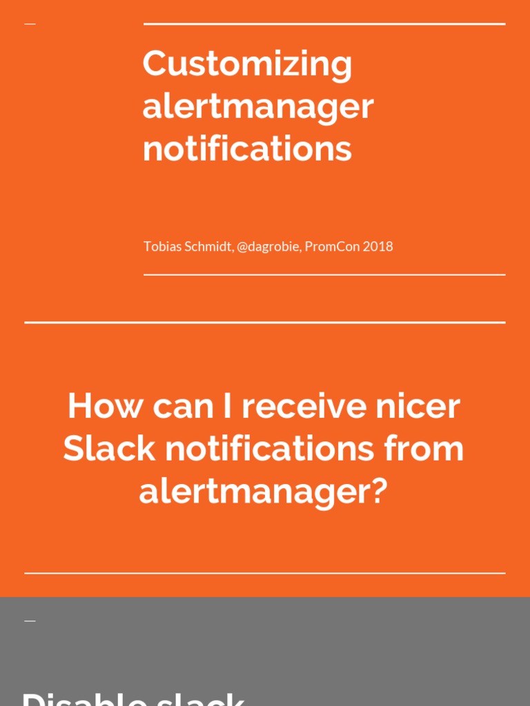 Customizing AlertManager Notifications | PDF
