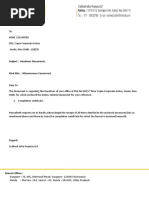 Materials Handover Letter Template | PDF | Equipment | Tools