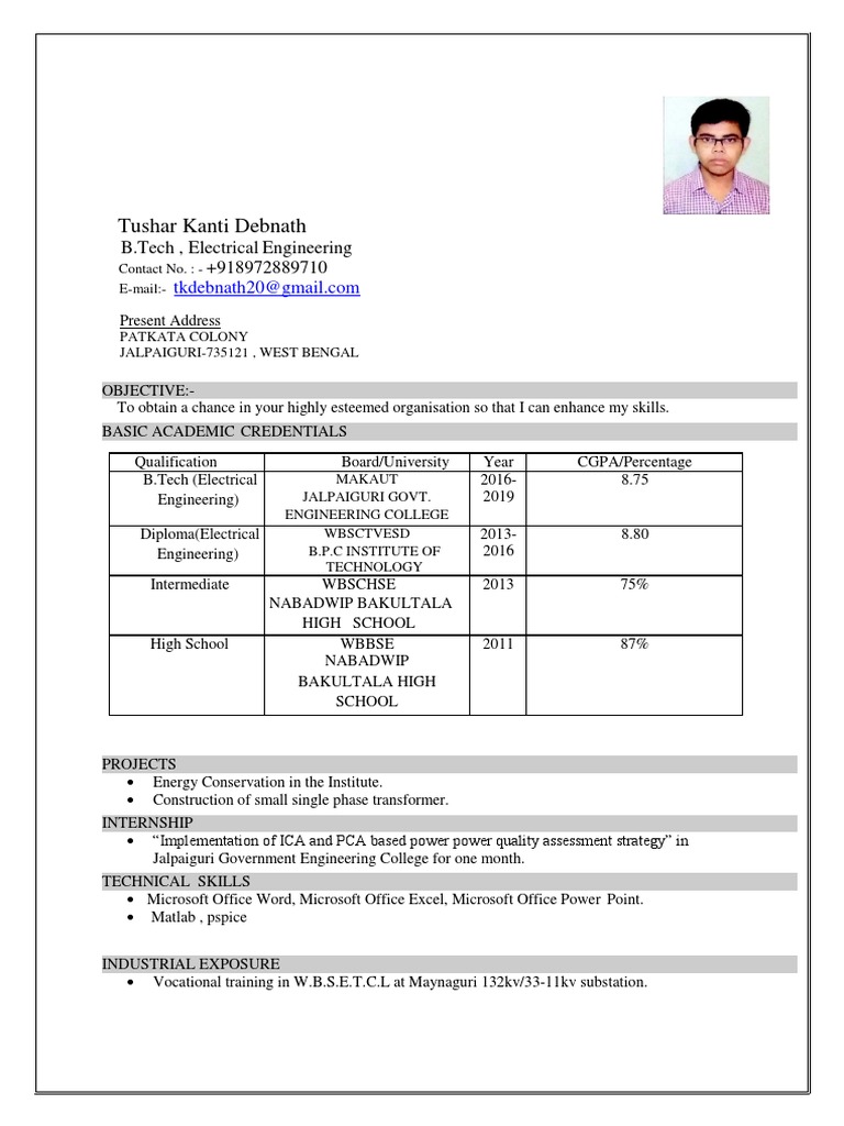Tushar Kanti Debnath May CV | PDF | Behavior Modification | Learning