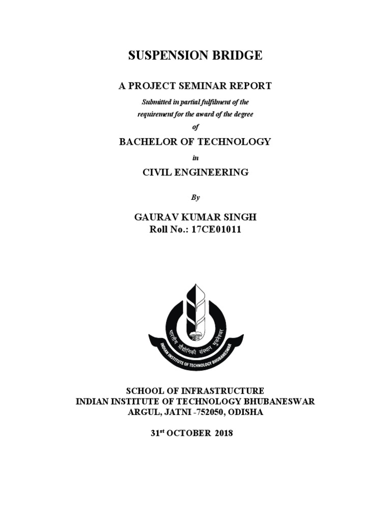 Suspension Bridge | PDF | Bridge | Structural Engineering