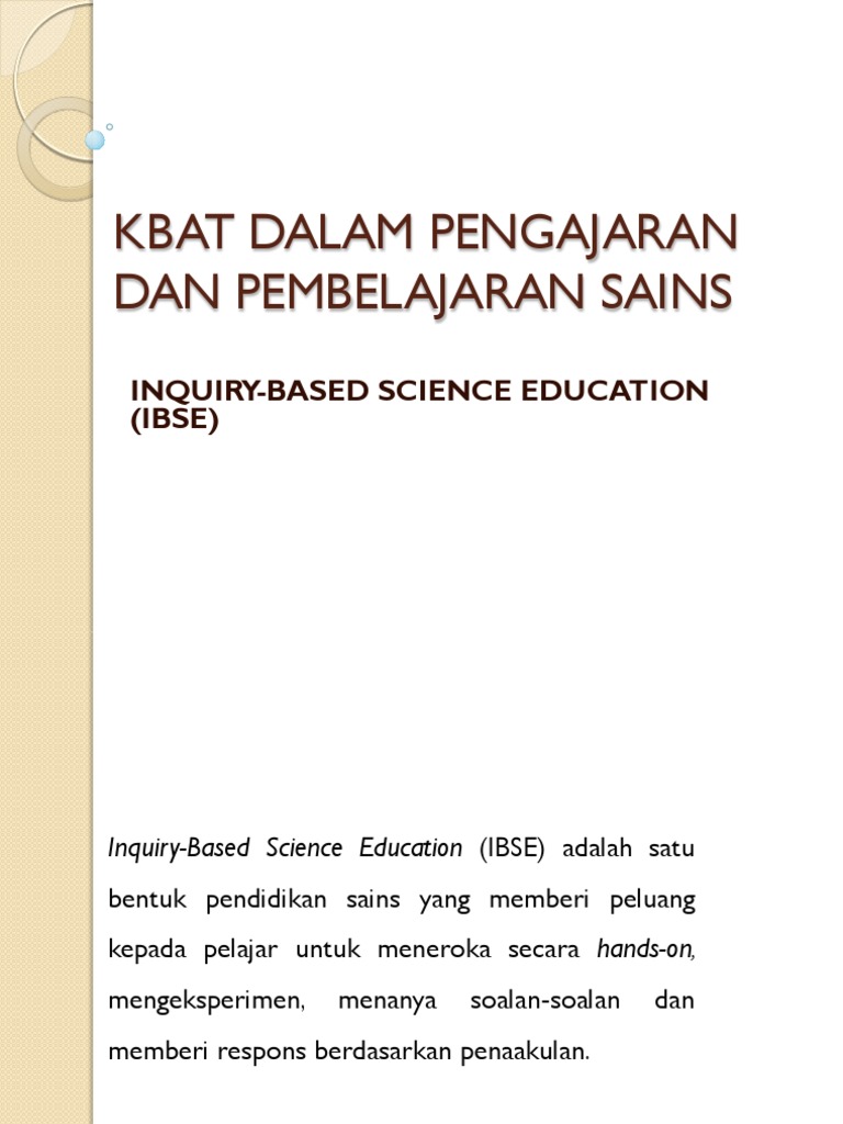 IBSE | PDF