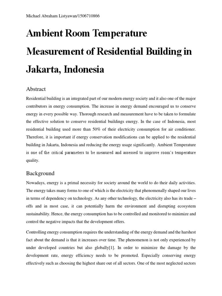 Ambient Temperature Report | PDF | Hvac | Thermocouple