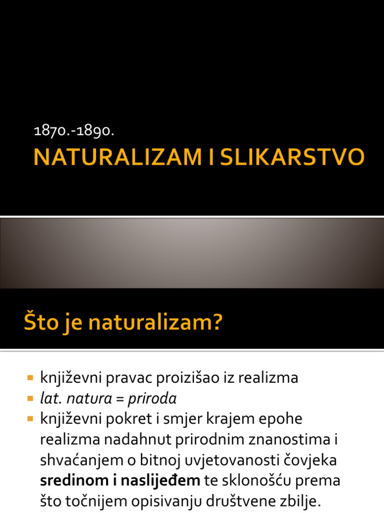 Naturalizam I Slikarstvo | PDF