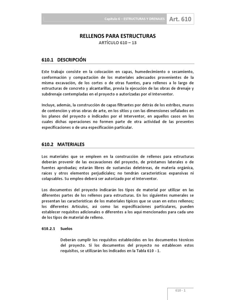 Norma 610 Invias | PDF | Hormigón | Agua