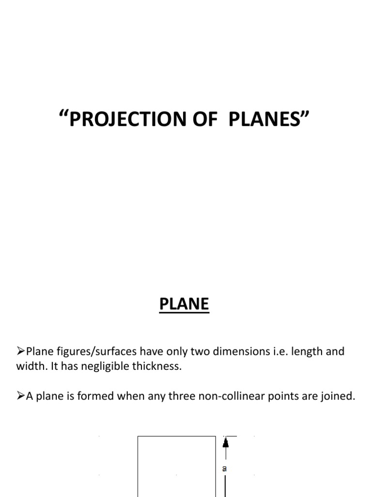 Projection of Planes | PDF | Perpendicular | Orbital Inclination