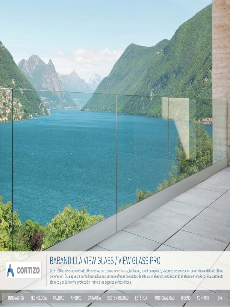 Cortizo Barandilla View Glass | Aluminio | Materiales