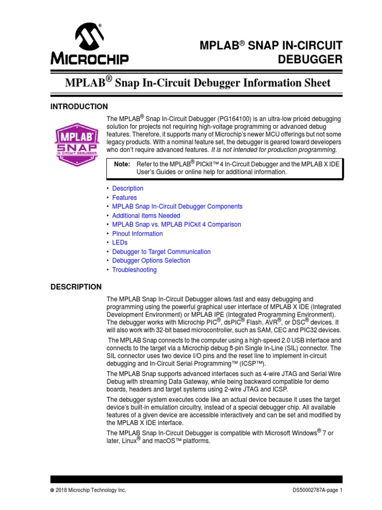 Mplab Snap Is | PDF | Office Equipment | Computer Engineering