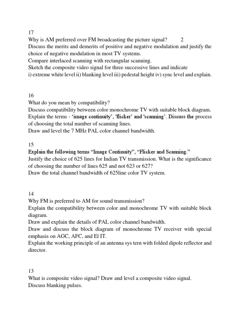 Fundamental of TV PDF | PDF | Video | Film Industry