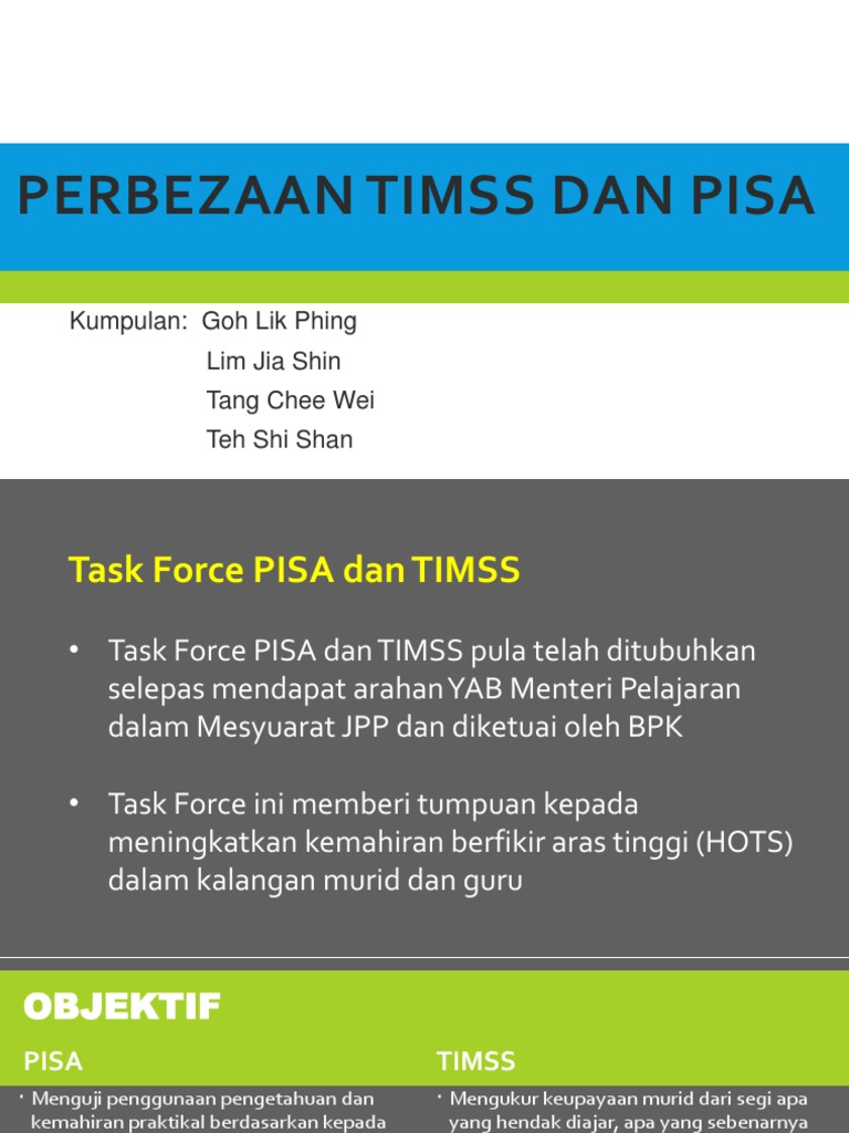 Perbezaan Timss & Pisa | PDF