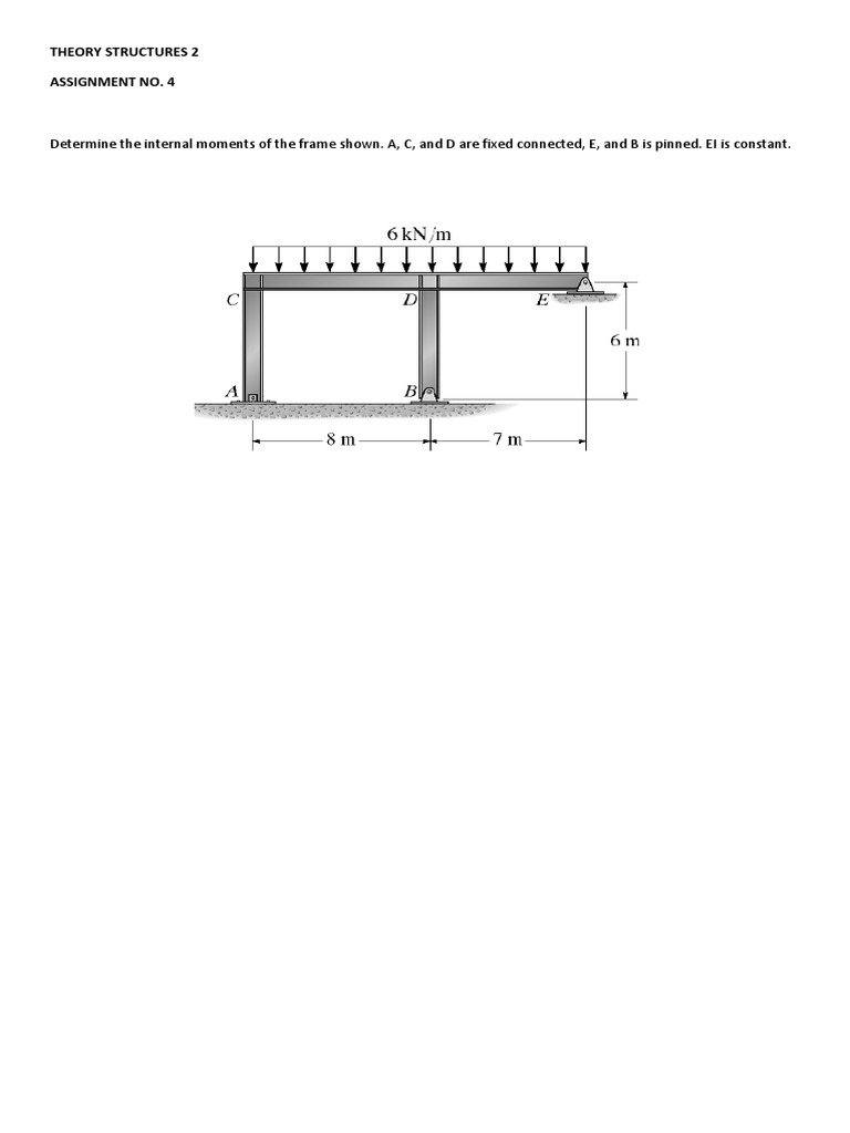 Theory of Structures 2 Assignment No. 4 | PDF