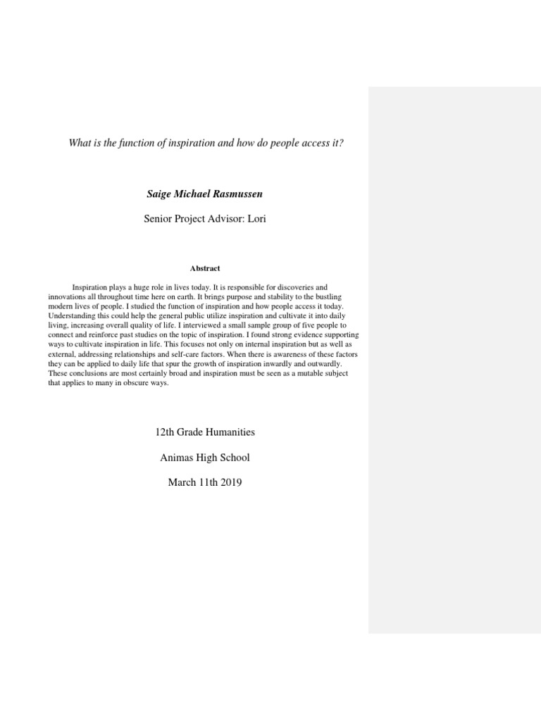 Thesis by Saige Michael Rasmussen-REVISED FINAL | PDF | Self Efficacy ...