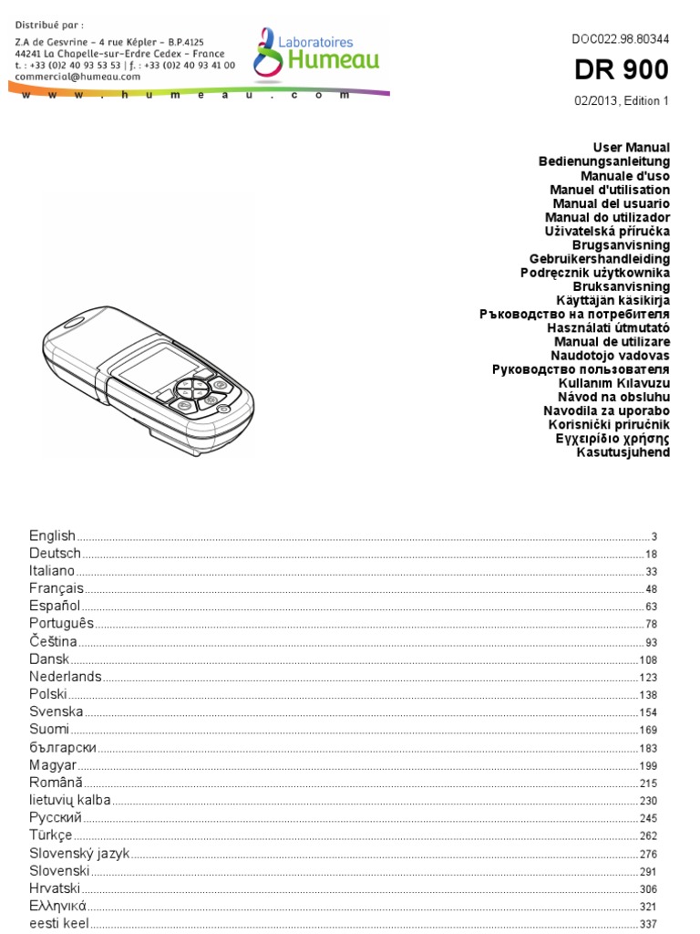 DR 900 PDF | PDF | Electromagnetic Interference | Menu (Computing)