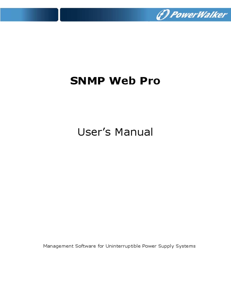 Manual SNMP Web Pro | PDF | Ip Address | Port (Computer Networking)