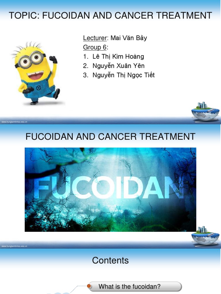 Nhóm 6 - Fucoidan and Treatment Cancer | PDF | Cancer | Metastasis