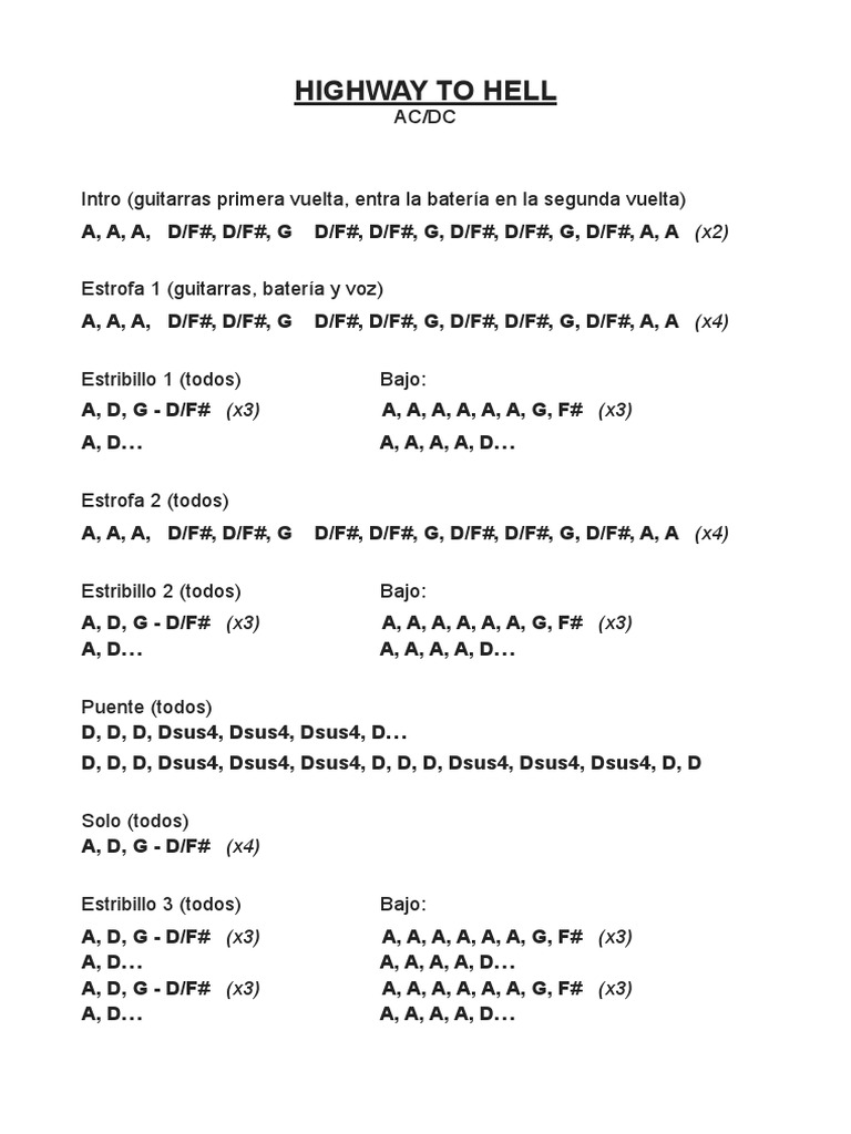 Highway To Hell | PDF