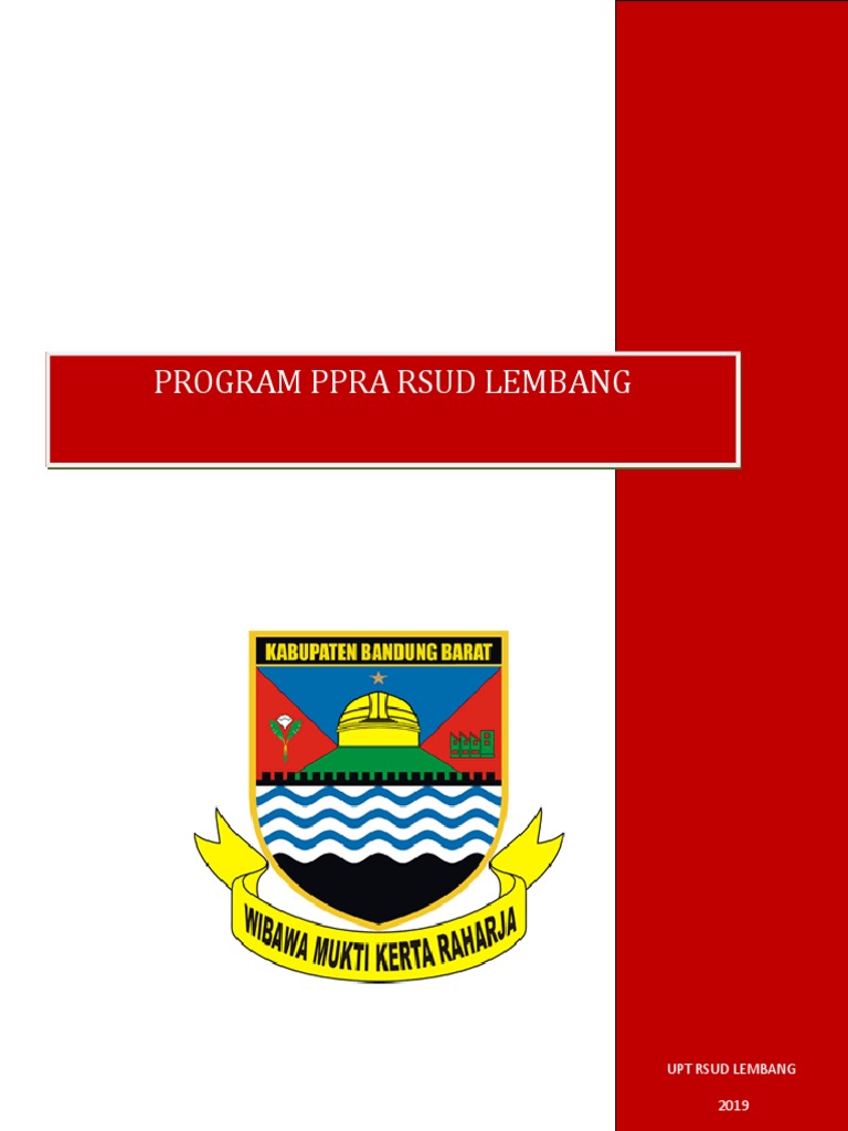 4.1 Program Kerja Tim PPRA RSUD LEMBANG | PDF