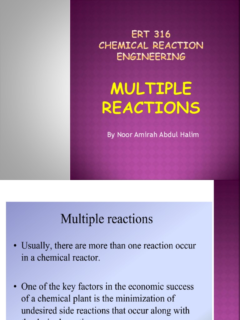 Multiple Reaction | PDF