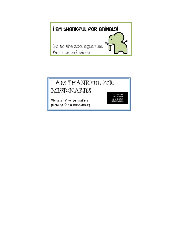 Extra Thankful Slips | PDF