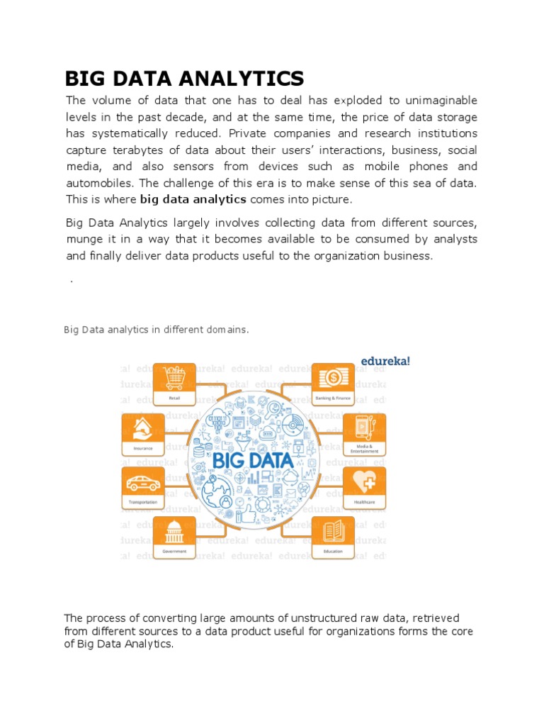 BIG DATA ANALYTICS PROCESS | PDF | Analytics | Big Data