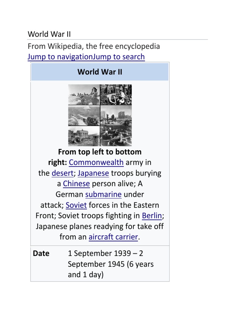 World War II | PDF | World War II | Allies Of World War II