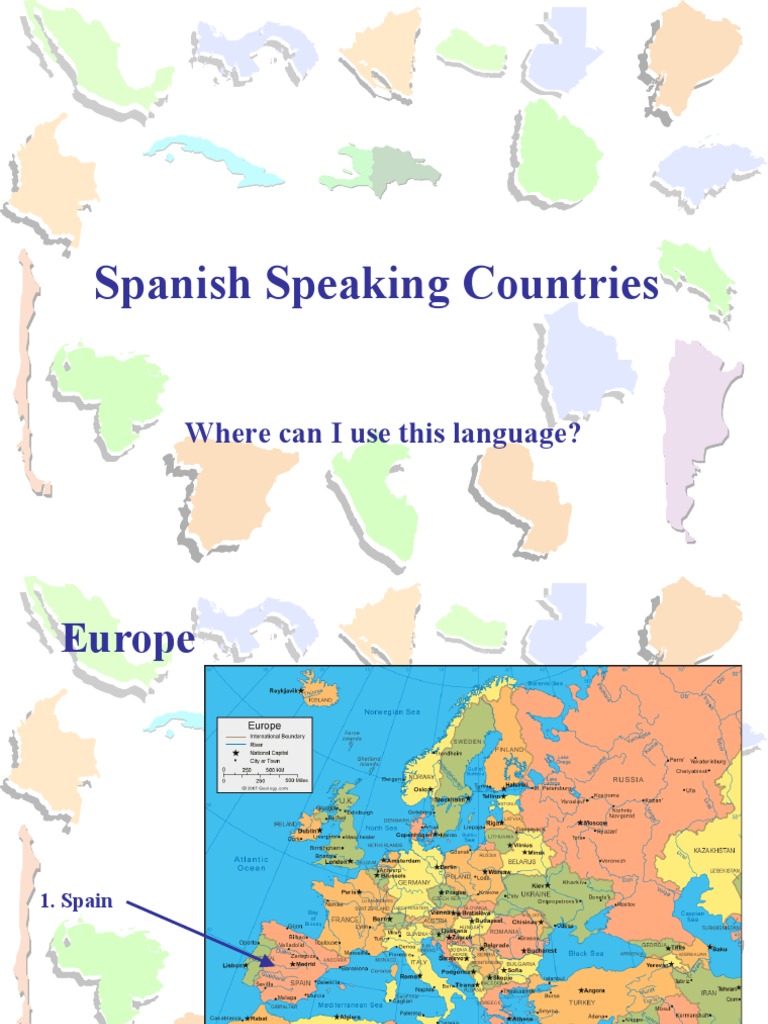 Spanish Speaking Countries: Where Can I Use This Language? | PDF ...