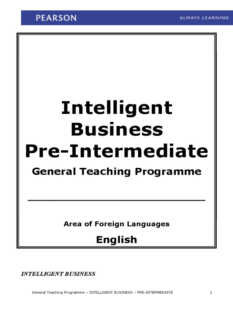 Intelligent Business Pre-Intermediate | PDF | Vocabulary | Morphology ...
