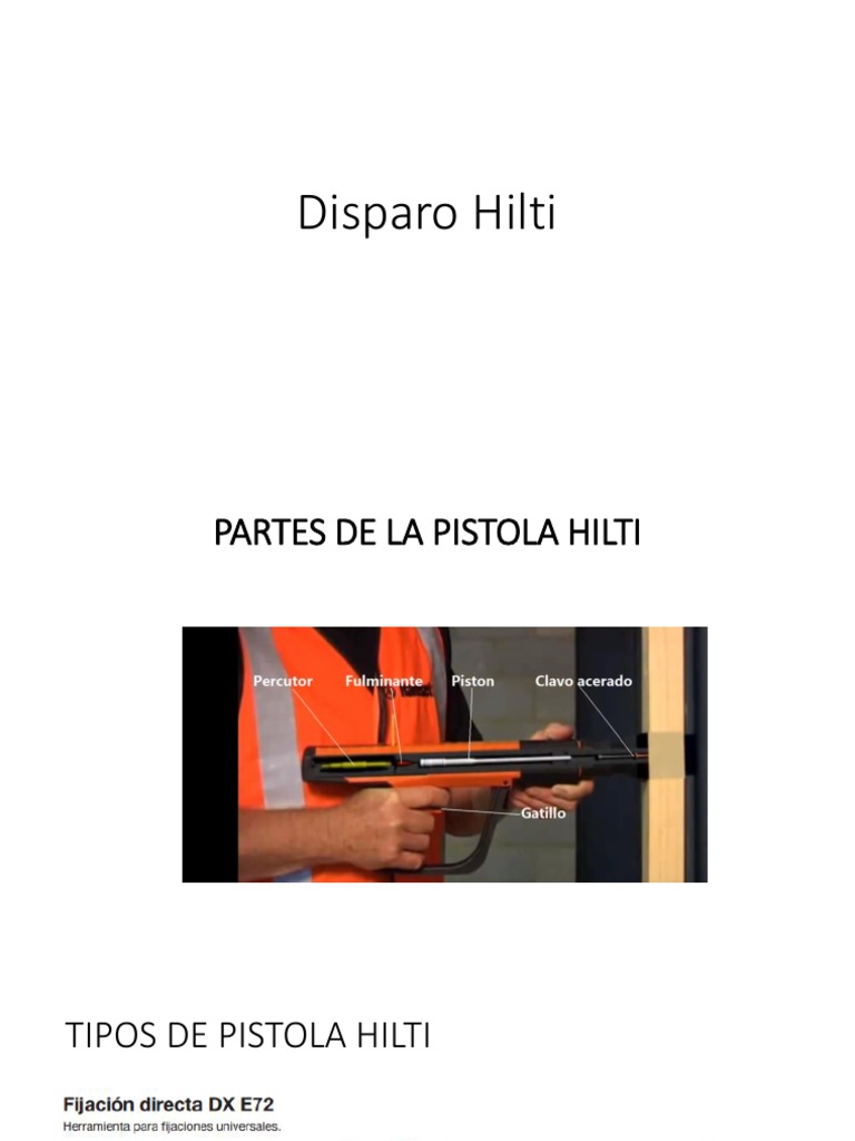 Uso y Tipos de Pistolas Hilti | PDF
