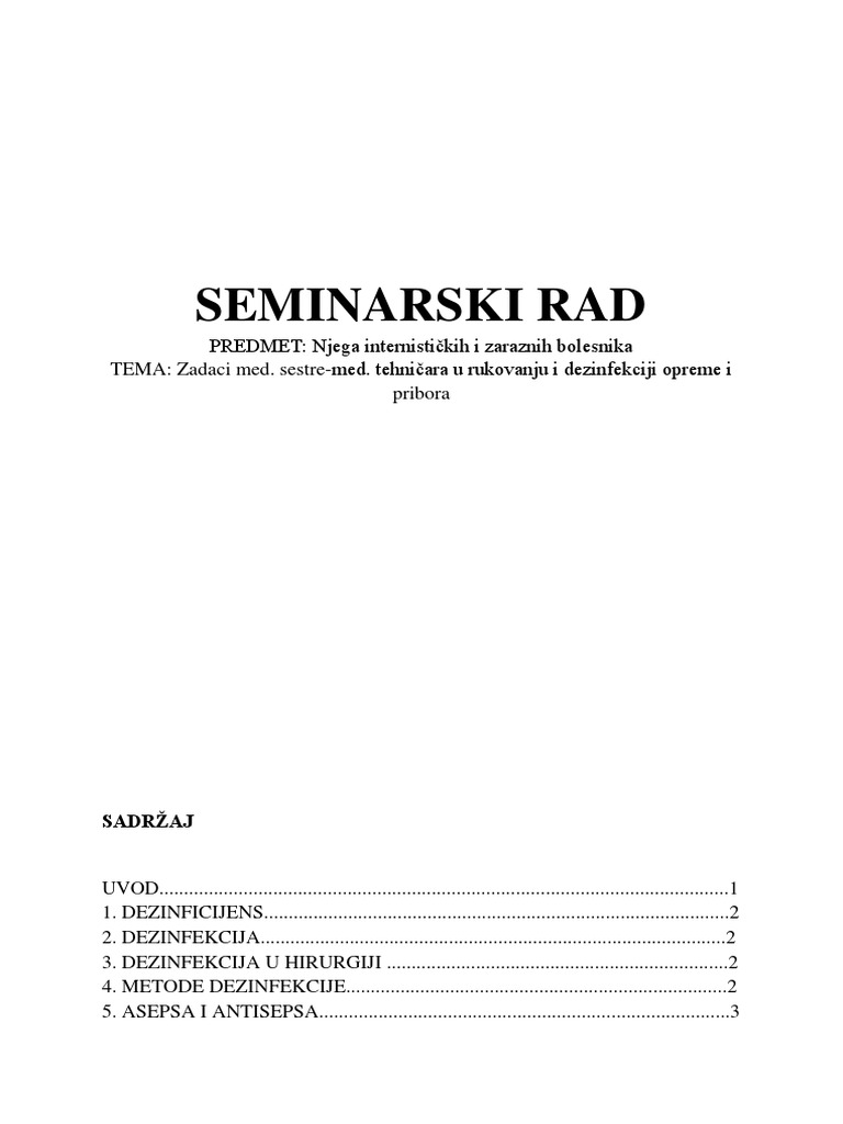 Seminarski Rad | PDF