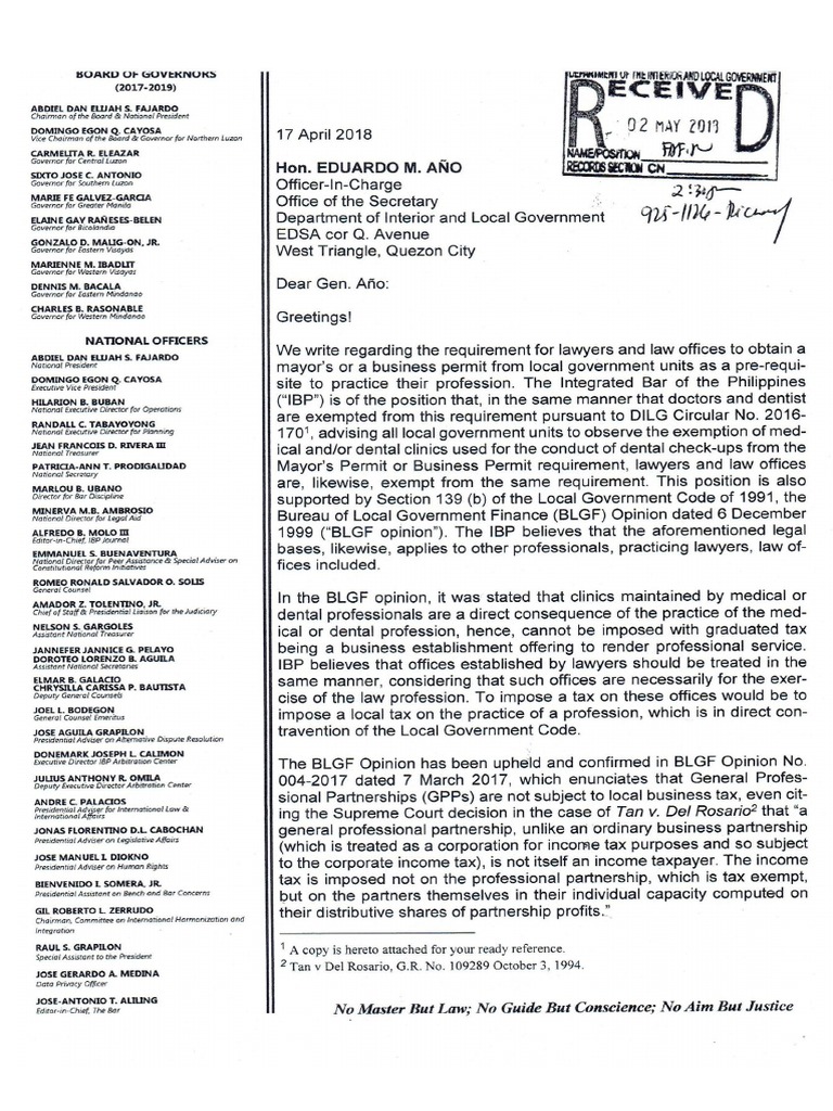 Letter To Dilg | PDF