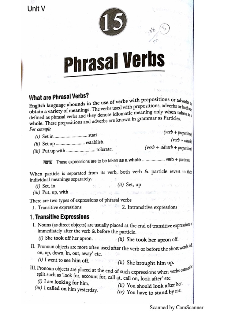 Phrasal Verbs | PDF