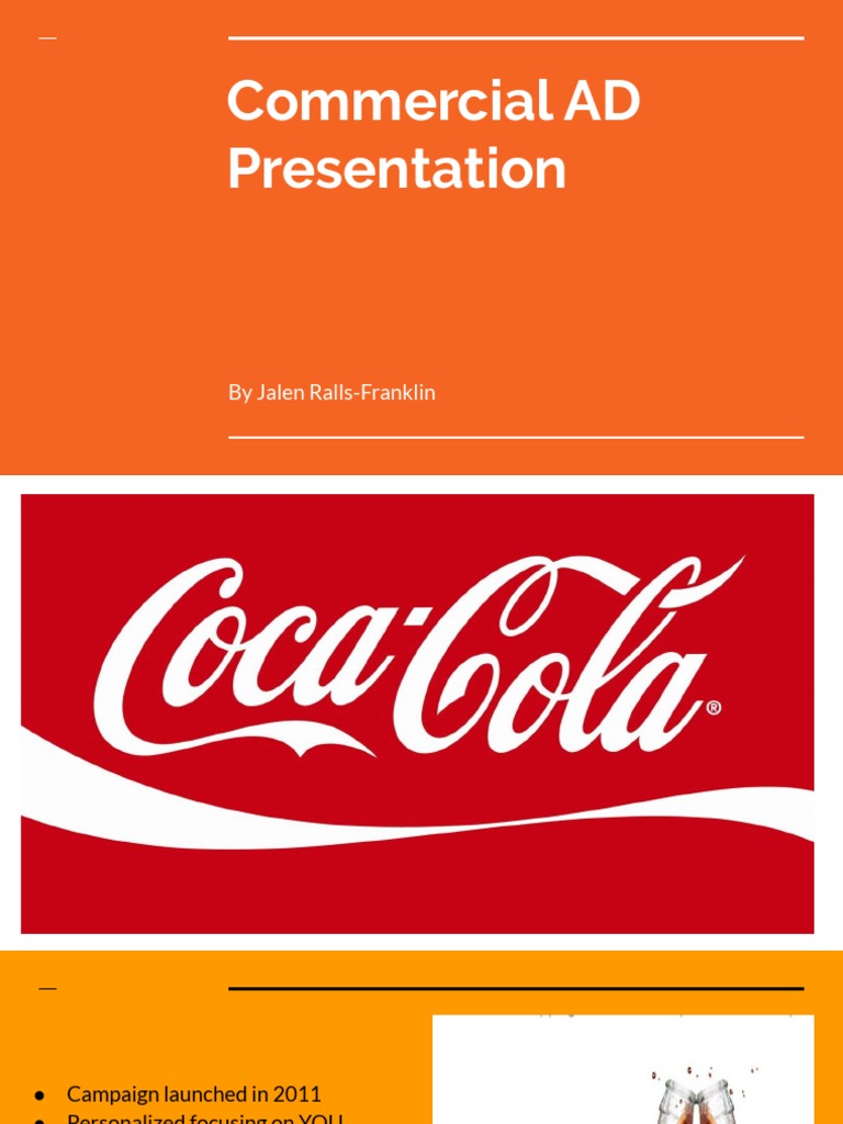 Commercial Ad Presentation | PDF