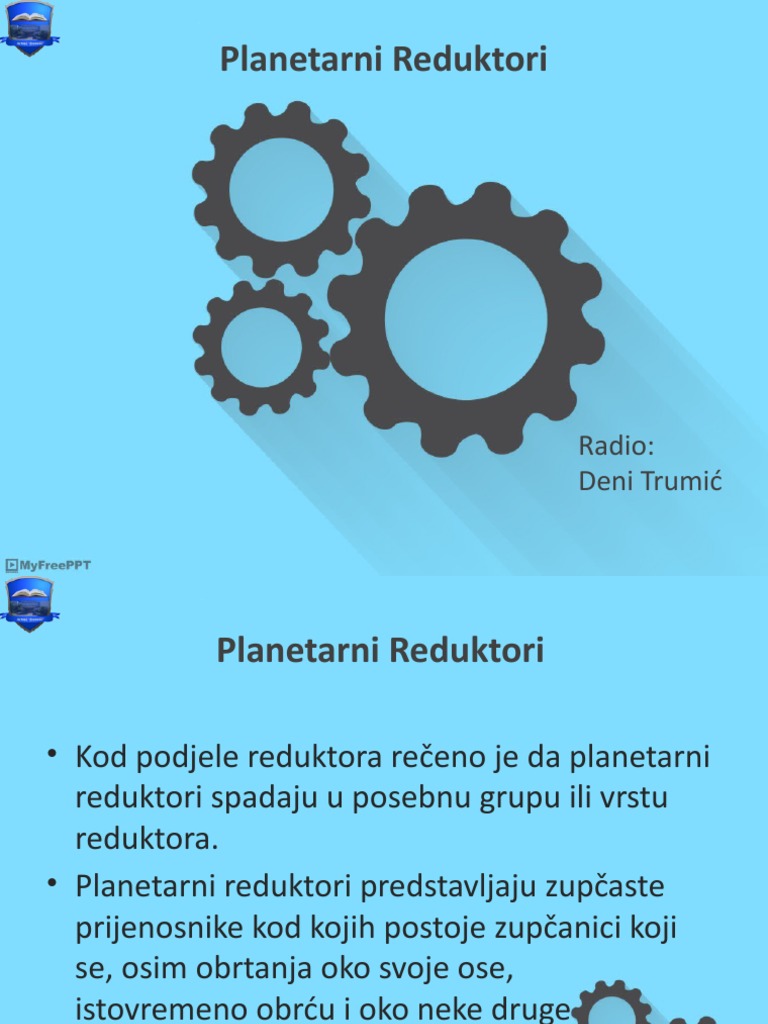Planetarni Reduktori | PDF