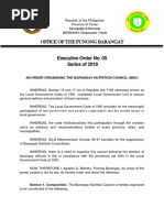 Executive Order No. 003 Creating BNC | PDF