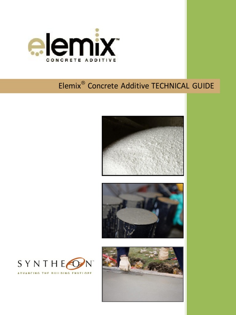 Elemix Properties Guide - 2011 | PDF | Young's Modulus | Concrete