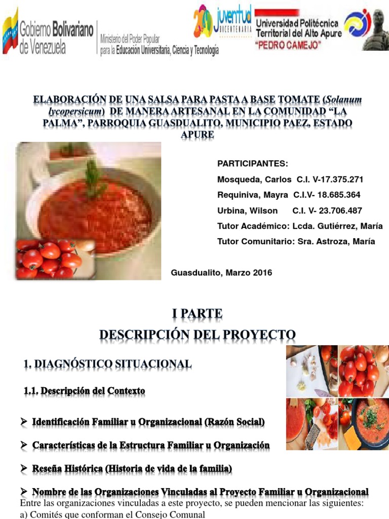 Presentación 1 | PDF | Tomate | Pasta