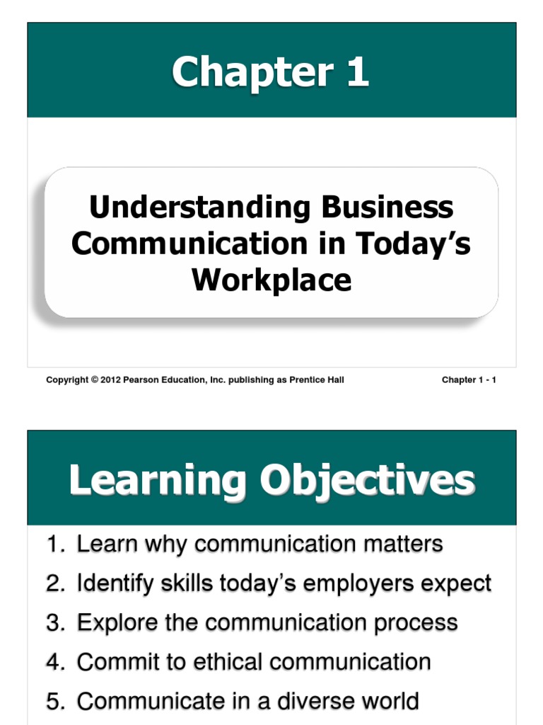 Understanding Business Communication in Today's Workplace: Chapter 1 ...