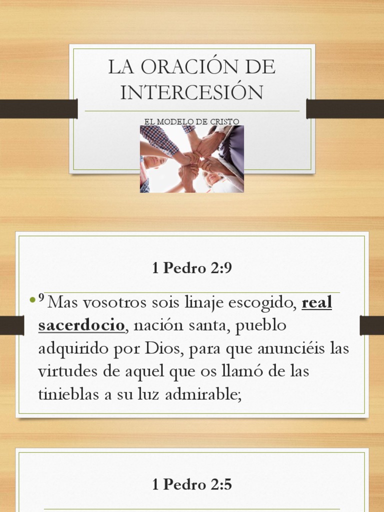 La Oración de Intercesión | PDF | Sacerdote | Oración