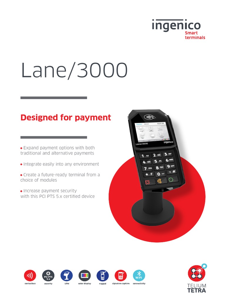 Lane 3000 | PDF | Emv | Point Of Sale