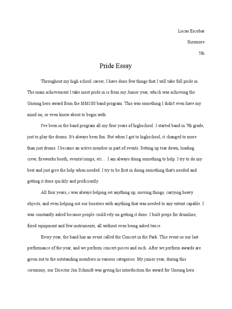 Pride Sample 1 | PDF