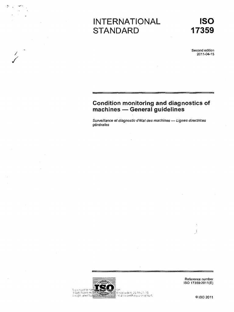 ISO 17359 Condition Monitoring and Diagnostics of Machines - General ...