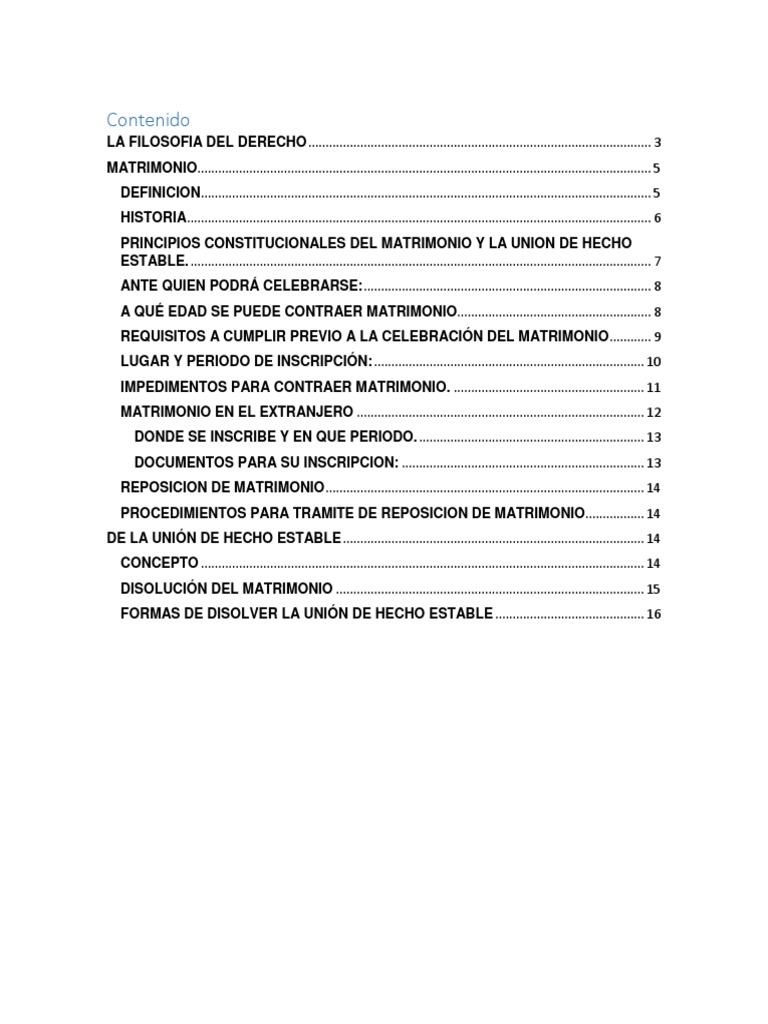Matrimonio y La Union de Hecho Estable | PDF | Matrimonio | Familia