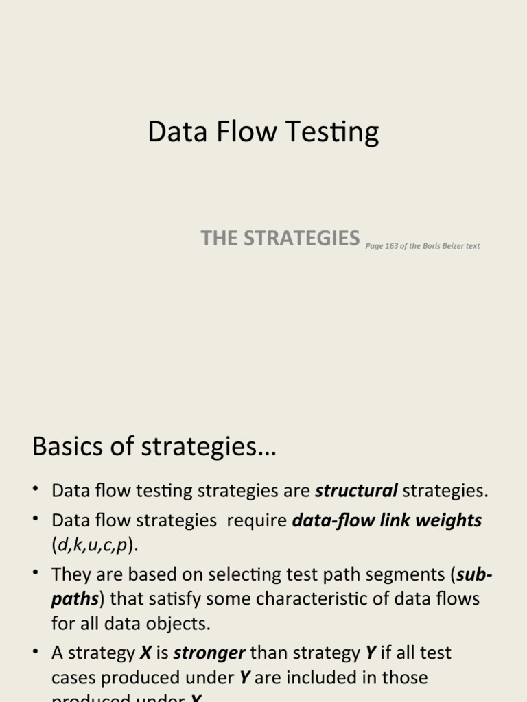 Data Flow Testing - Strategies | PDF | Software Engineering | Discrete ...
