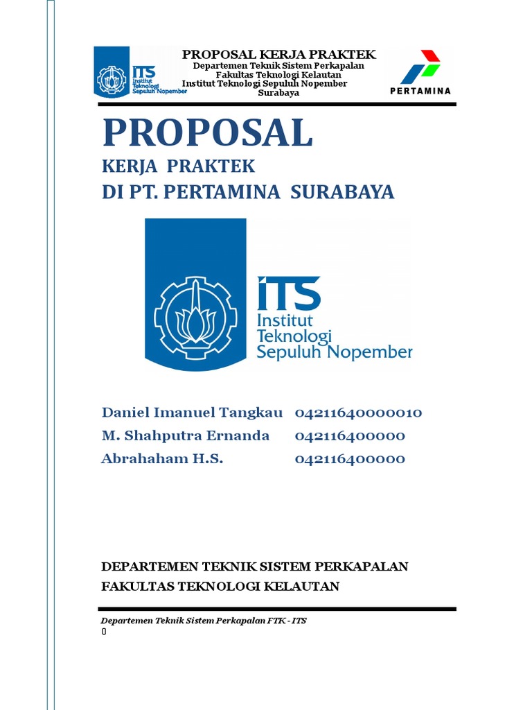 Proposal: Di Pt. Pertamina Surabaya | PDF