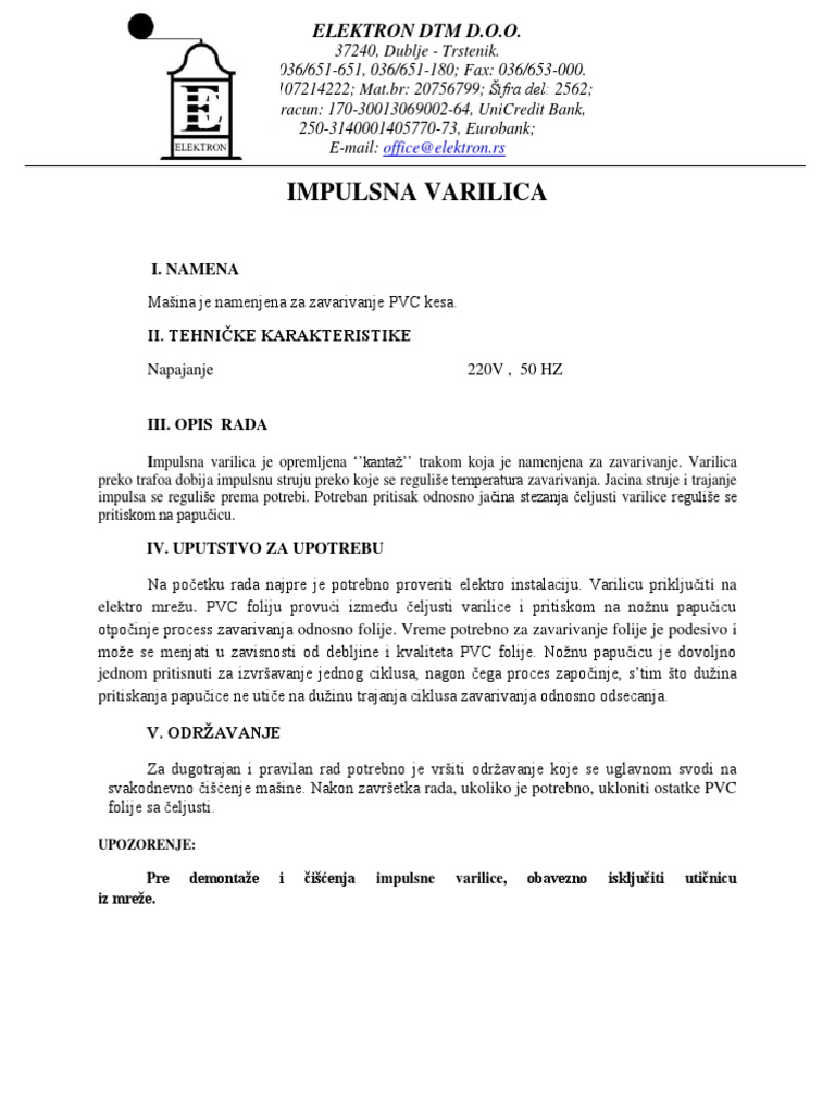 Impulsna Varilica | PDF