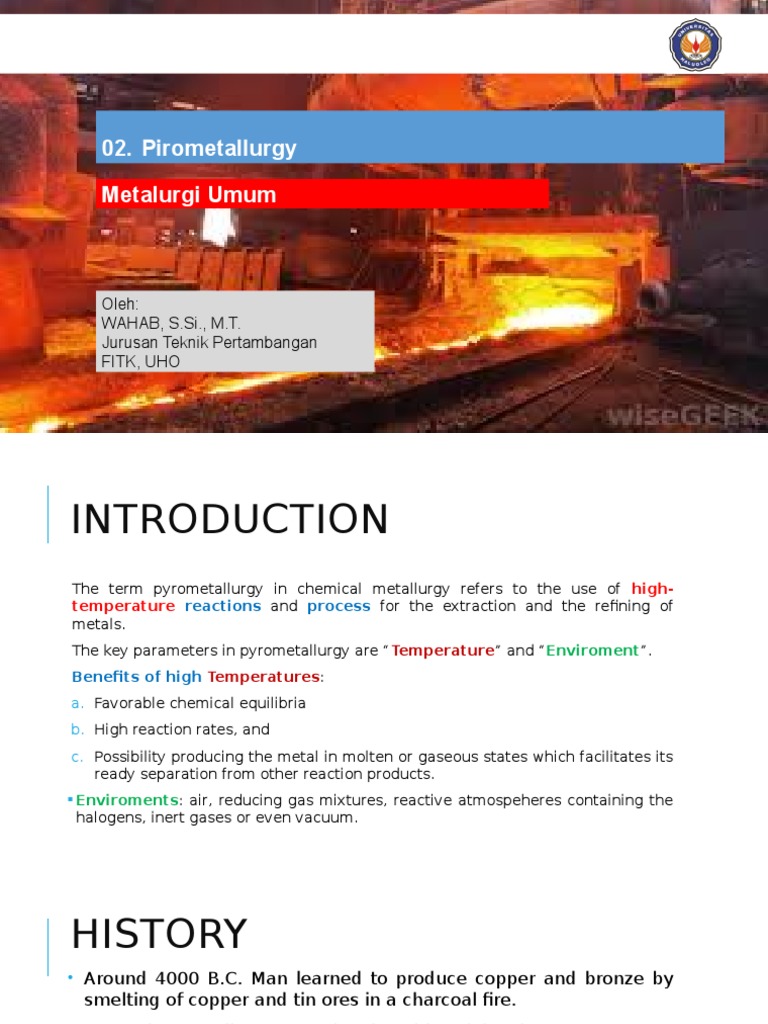 Pyrometallurgy Essentials | PDF | Smelting | Blacksmith