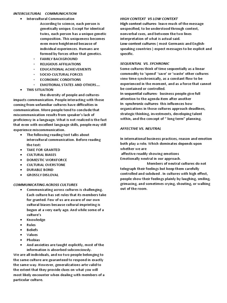Understanding Intercultural Communication | PDF | Communication ...