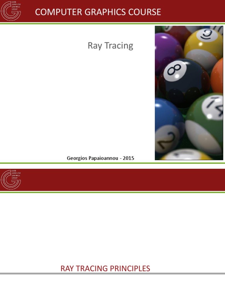 Computer Graphics Course: Ray Tracing | PDF | Refraction | Rendering (Computer Graphics)