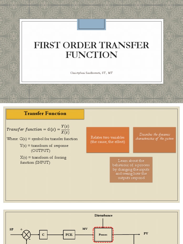 First Order Transfer Function | PDF | Applied Mathematics | Teaching ... First Order Transfer Function | PDF | Applied Mathematics | Teaching ...
